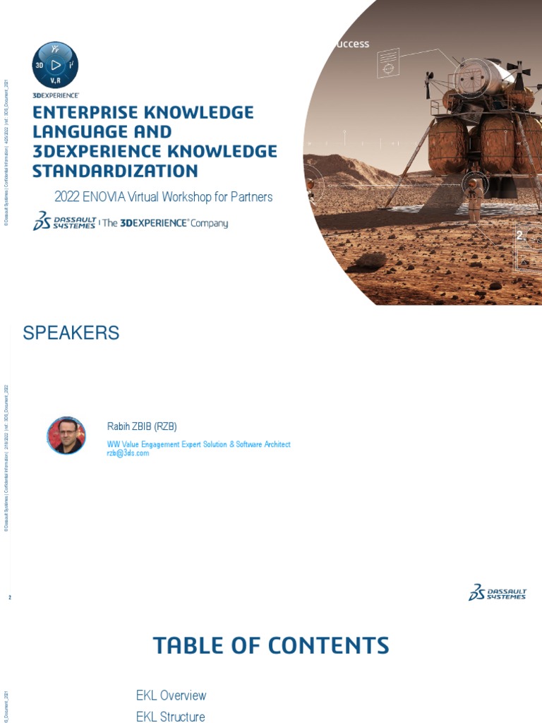 3DEXPERIENCE Enterprise Knowledge Language - Knowledge Standardization ...