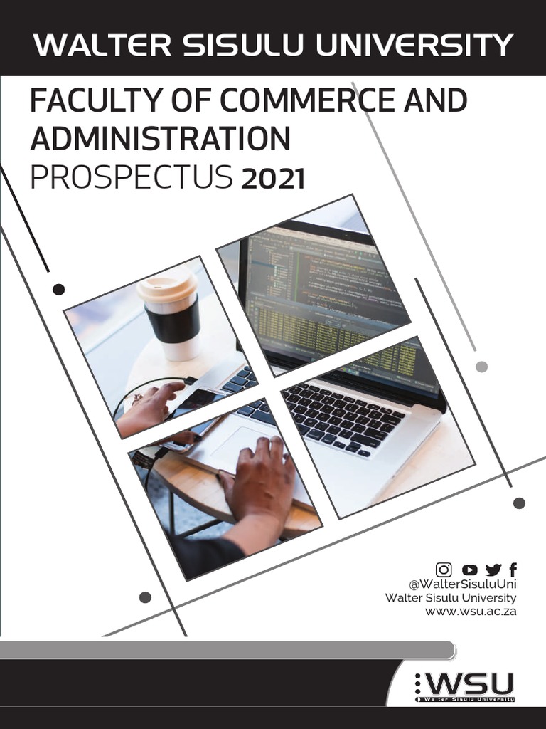 Faculty of Commerce and Administration Prospectus 2021: Walter Sisulu ...