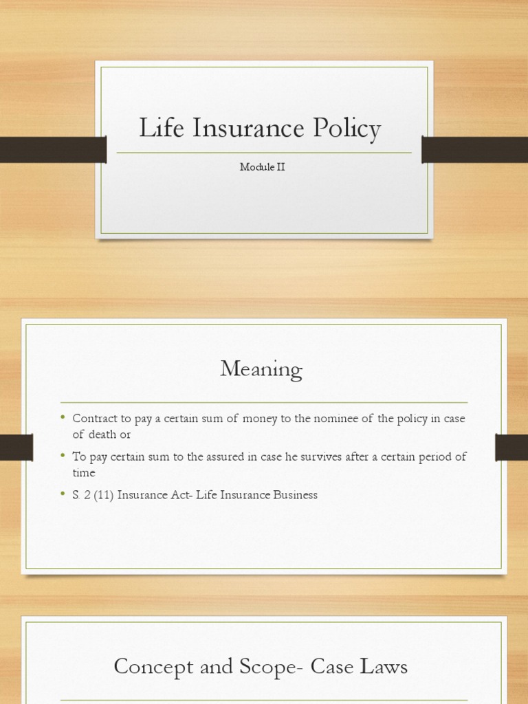 Life Insurance Policy | PDF | Life Insurance | Insurance