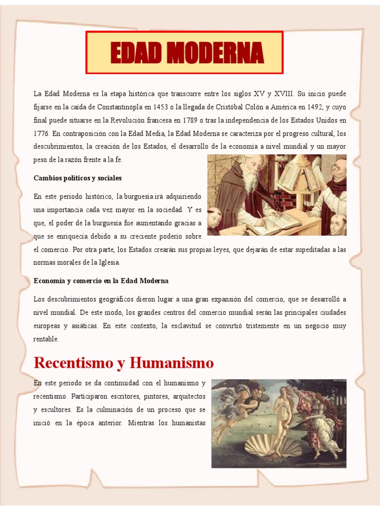 Edad Moderna Finalizado | PDF | protestantismo | Era de iluminacion