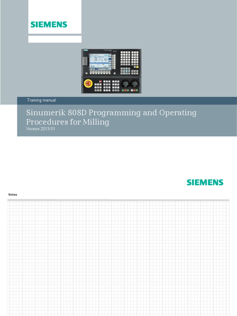 808D - Programming and Operating Procedures - Milling - 0113 - en | PDF ...