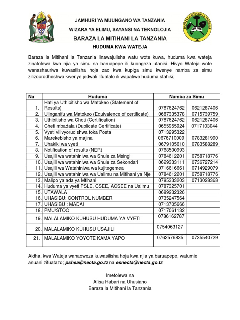 Huduma Kwa Wateja | PDF