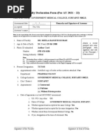 NMC Revised Declaration Form (Faculty & Residents) | PDF | Doctor Of ...