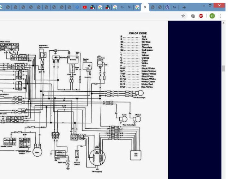XT 500 Diagrama Electrico | PDF