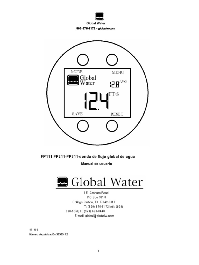 FP111 en Es | PDF | Agua | Medición
