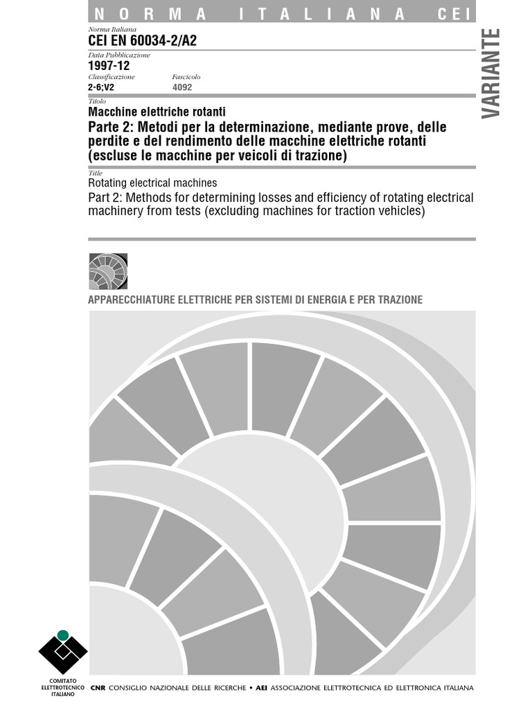 Cei en 60034-2/a2 | PDF