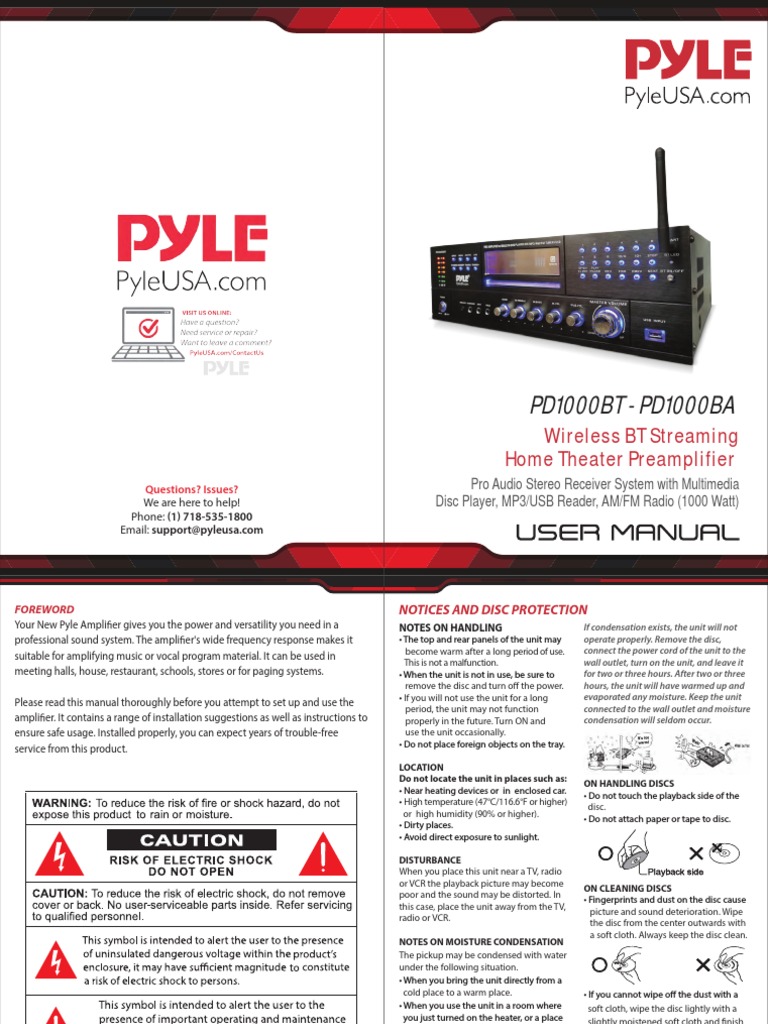 PD1000BA - Manuals | PDF | Video | Data Compression