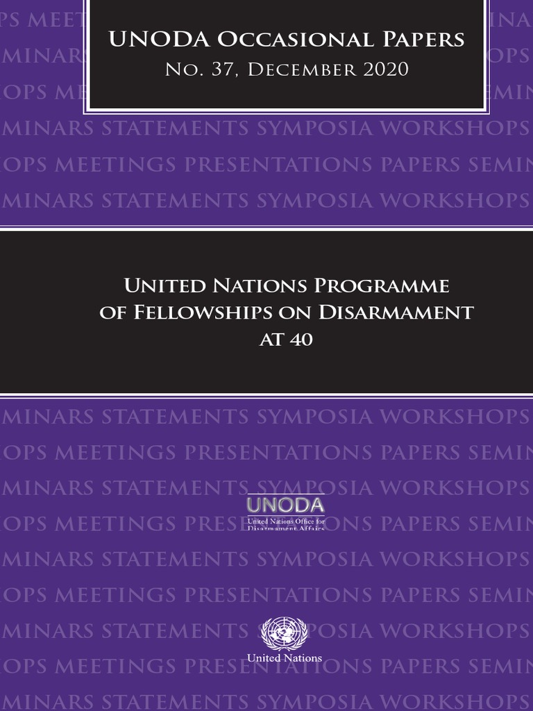 UNODA Occasional Papers: United Nations Programme of Fellowships On ...