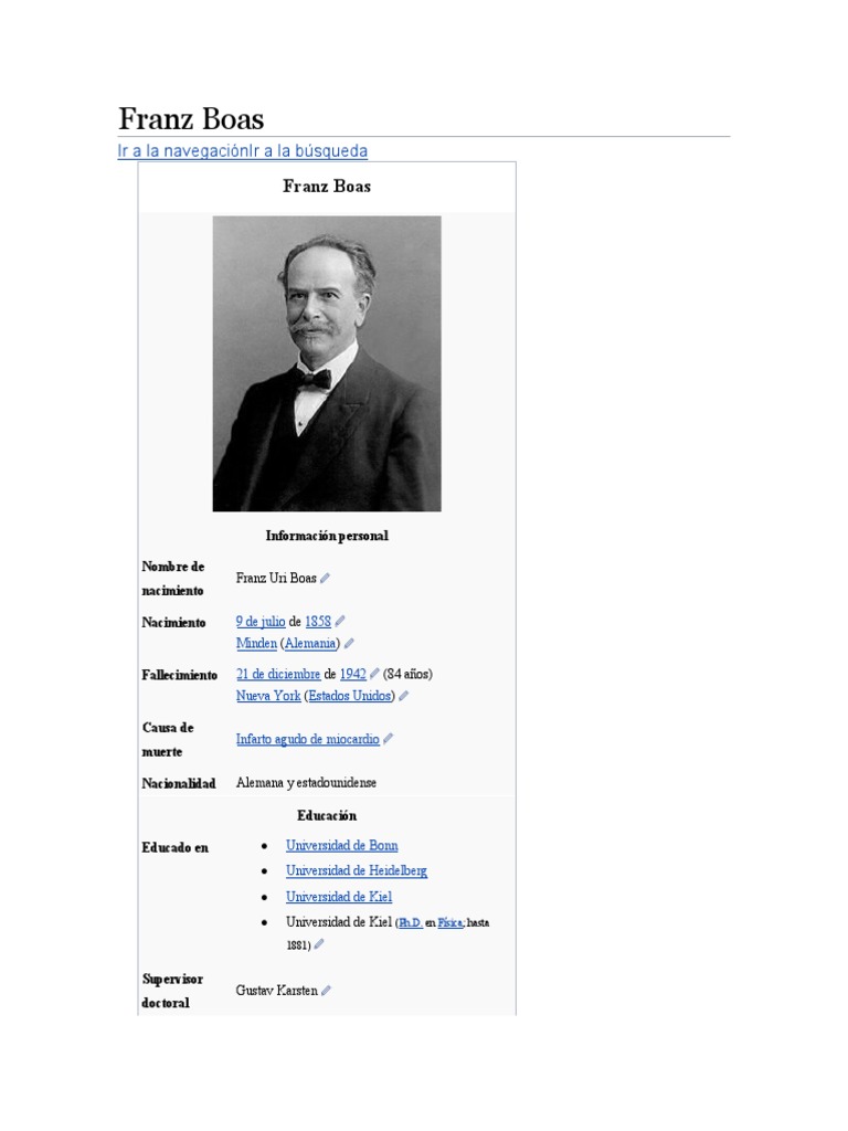 Franz Boas | PDF | Science