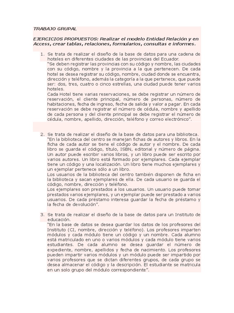 Tarea Grupal | PDF | Bases de datos | Informática
