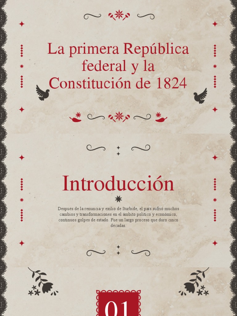 La Primera República Federal y La Constitución de 1824 | PDF | México | Gobierno