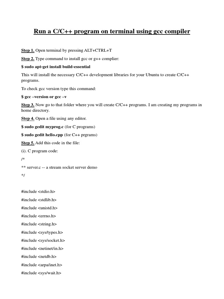 Practical On GCC Codes | PDF | Computer Engineering | Computing