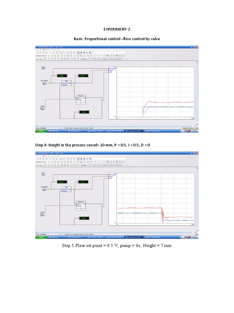 Proportional Flow Control Experiments | PDF | Technology & Engineering