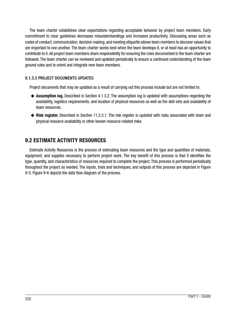 PMBOK - Estimate Resources | PDF | Project Management | Information