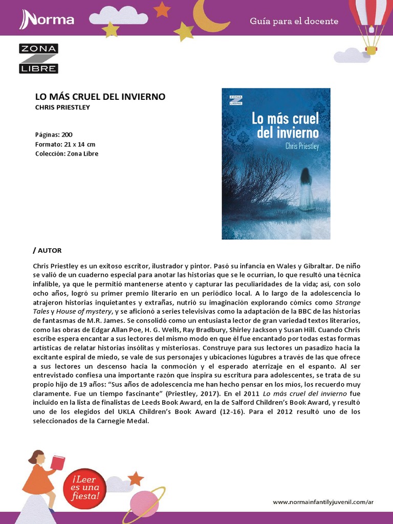 Lo Más Cruel Del Invierno: Chris Priestley | PDF | Percepción | Edgar Allan Poe