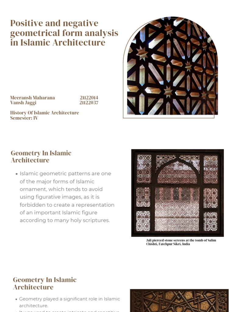 Positive and Negative Geometrical Form Analysis in Islamic Architecture ...