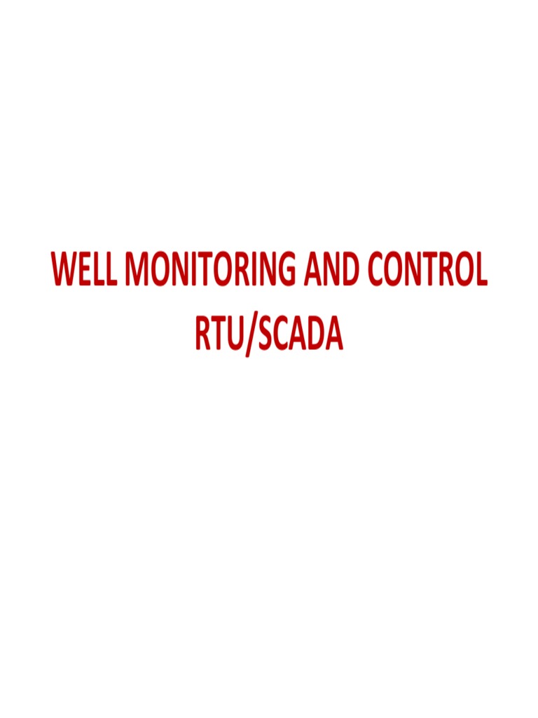 Scada 1 | PDF | Scada | Oil Well