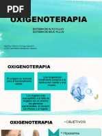 Tipos de Oxigenoterapia: Bajo y Alto Flujo | PDF | Respiración | Medicina