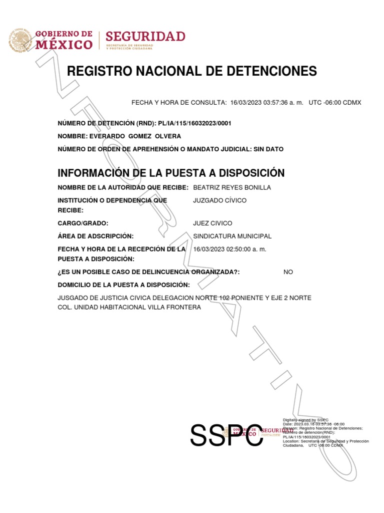 Modelo de Registro RND | PDF