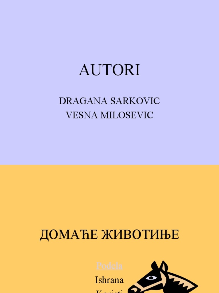 Domace Zivotinje | PDF