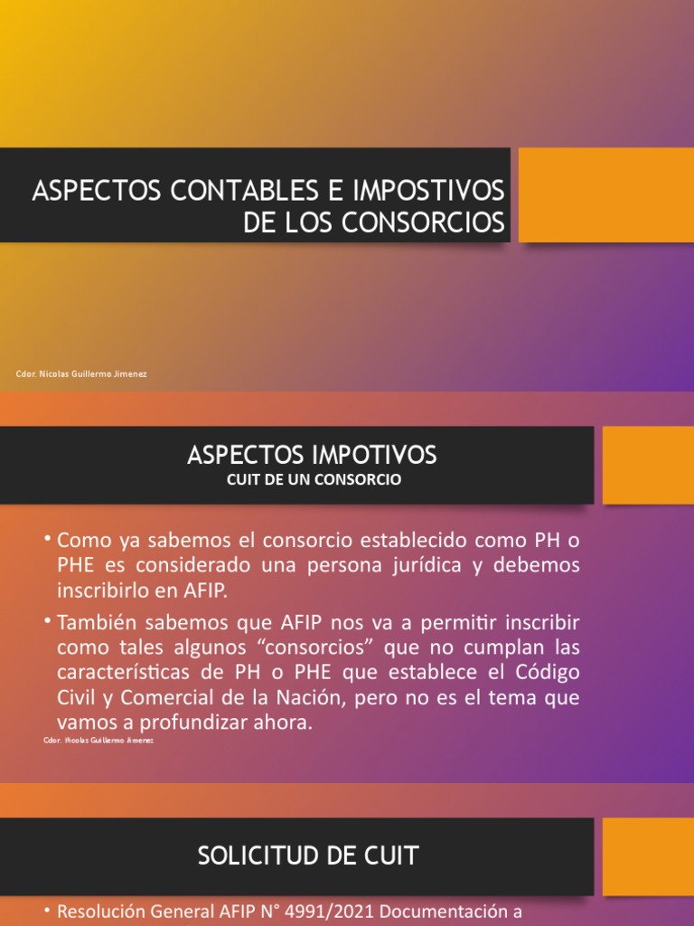 Inscripción Impositiva de Consorcios | PDF | Contabilidad | Impuestos