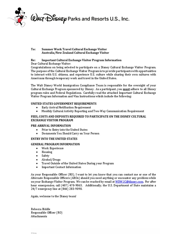 J-1 SWT Orientation Documents - Updated 8-2022 | PDF | Travel Visa