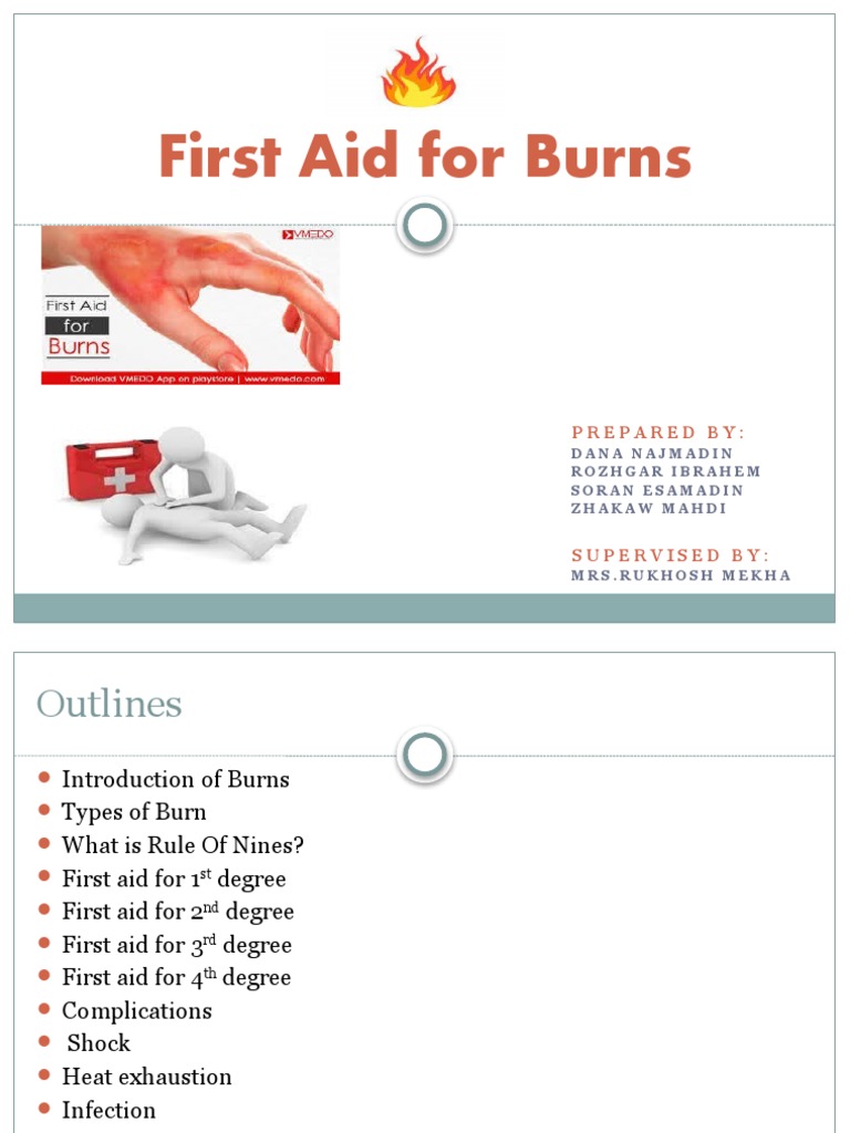 First Aid For Burns | PDF | Burn | Shock (Circulatory)
