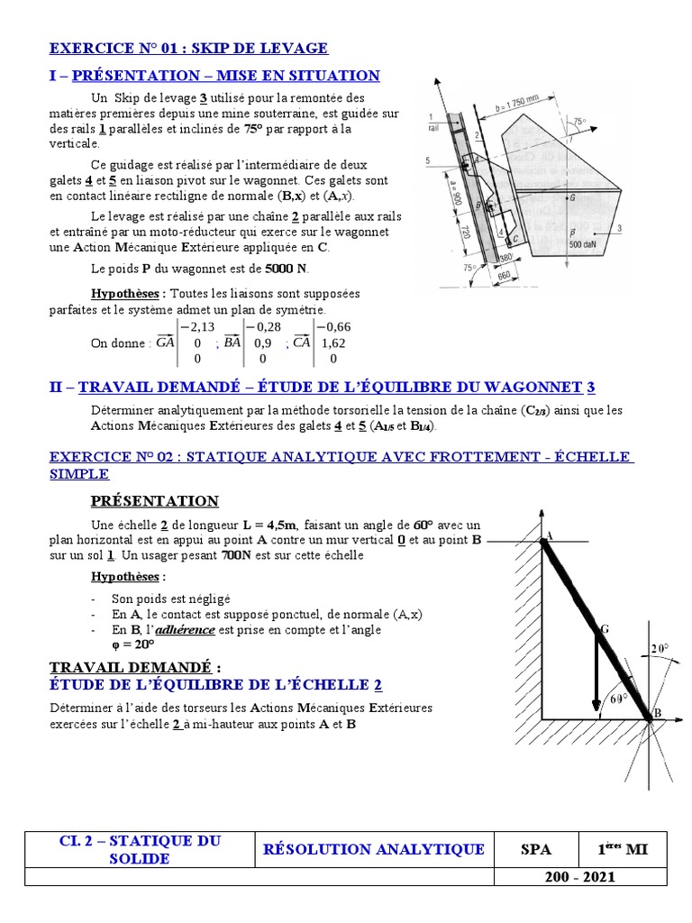 Analyse Statique et Équilibre | PDF | Méthodes et références pédagogiques