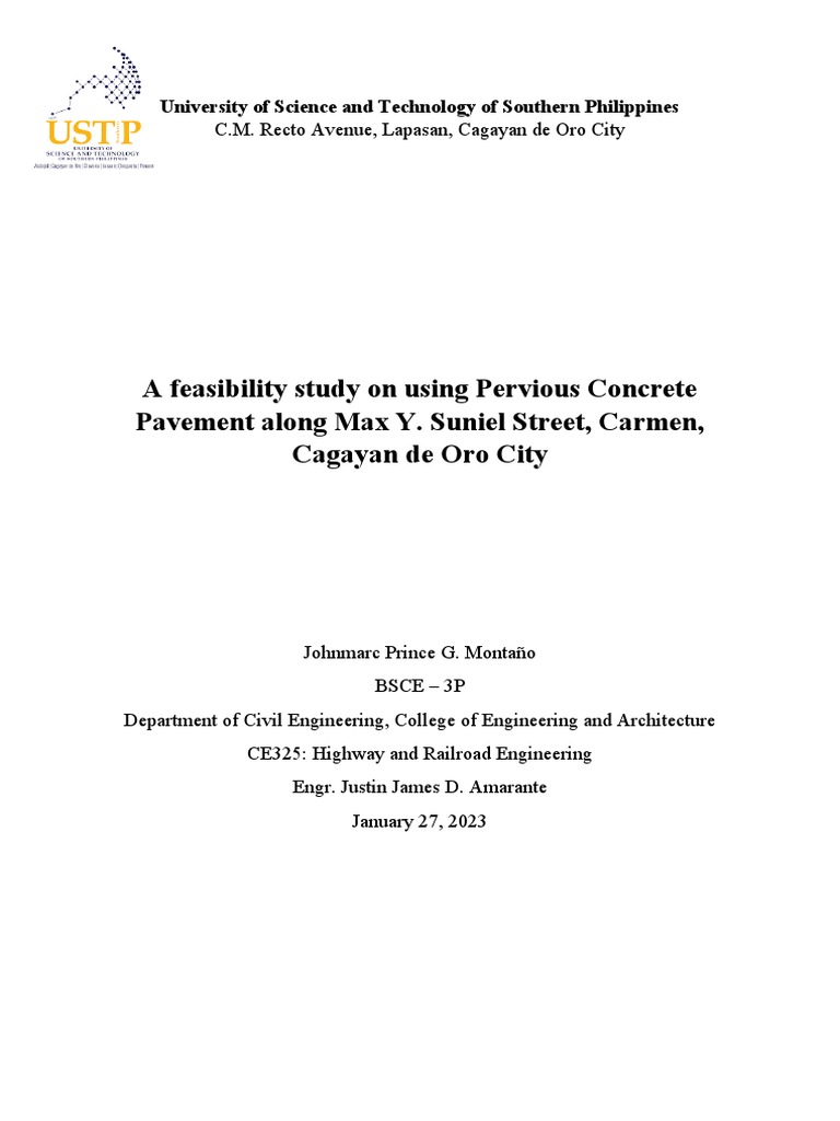 Highway and Railroad Engineering Final Pit | PDF | Concrete | Road Surface