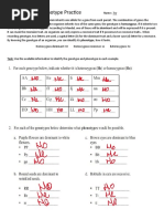 Blood Typing Problems Answer Key | PDF | Genotype | Hematology