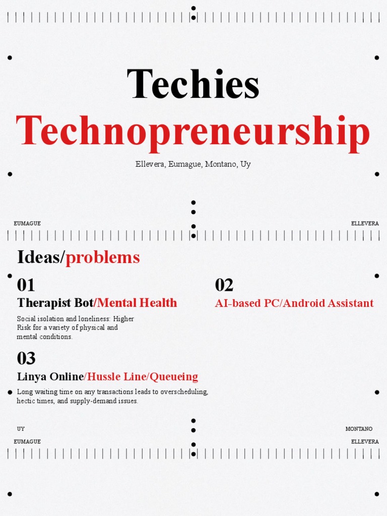 Technopreneurship Ideas | PDF | Loneliness | Artificial Intelligence