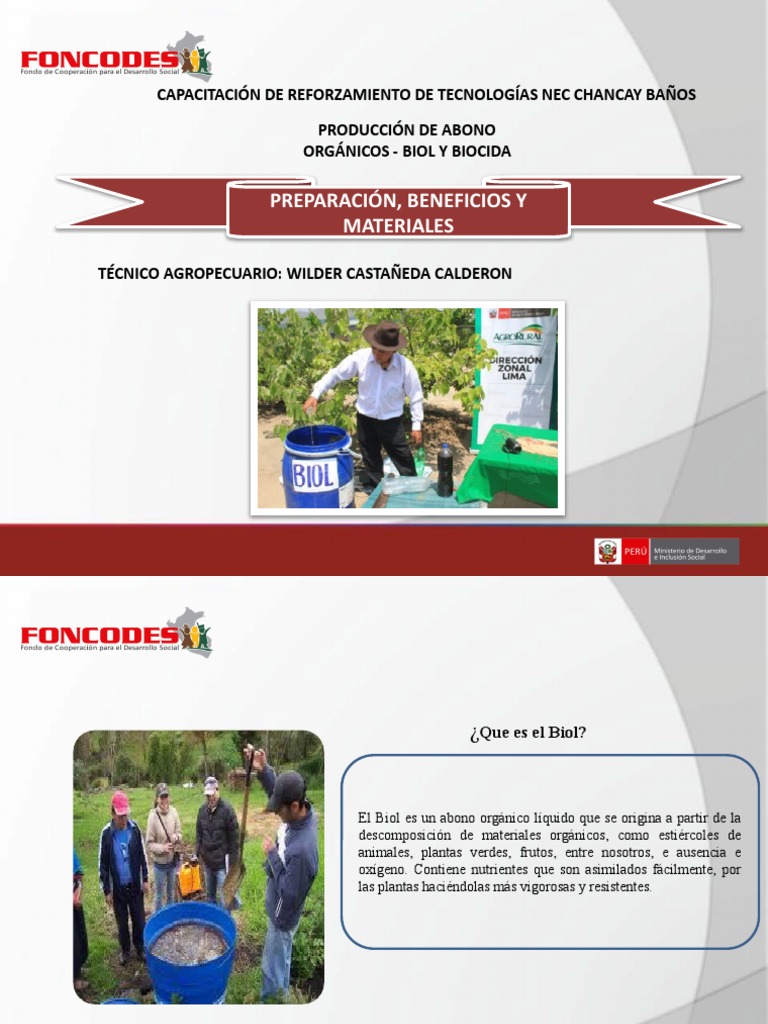 Guía para Crear Biol: Abono Orgánico | PDF | Fertilizante | Agua