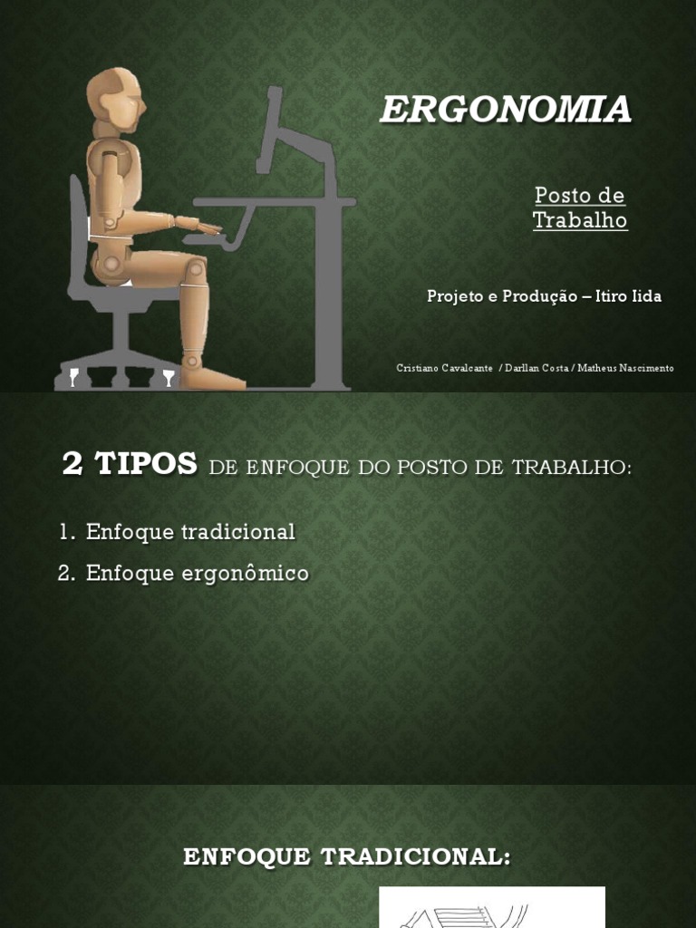 Ergonomia | Download grátis PDF | Fatores humanos e Ergonomia