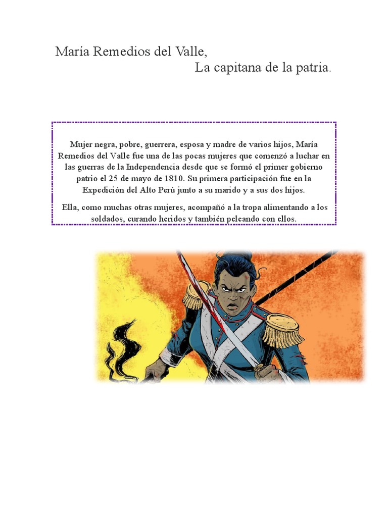 María Remedios Del Valle | PDF