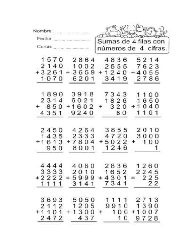 Ejercicios para Matemáticas | PDF