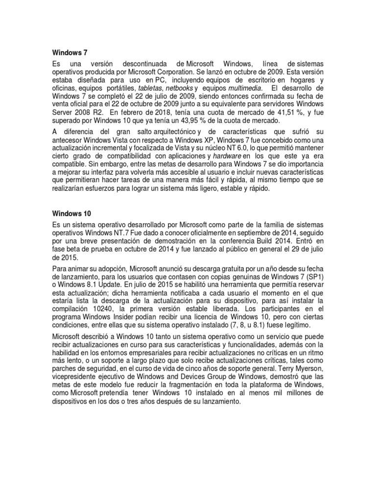 Windows | PDF | Microsoft Windows | Windows 10 Windows | PDF | Microsoft Windows | Windows 10