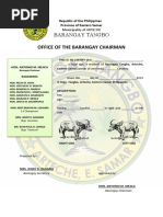 Bgy Tanod Id 1-2-2 | PDF | Philippines