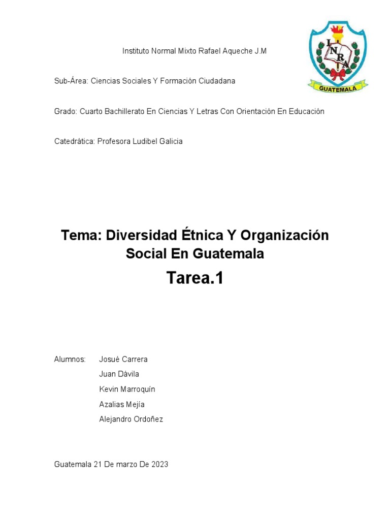 Instituto Normal Mixto Rafael Aqueche J | PDF