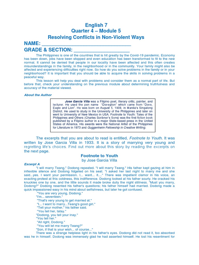 Resolving Family Conflict Through Compromise and Understanding | PDF ...