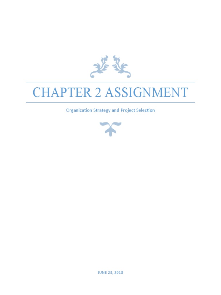 Chapter 2 Assignment | PDF | Net Present Value | Discounted Cash Flow