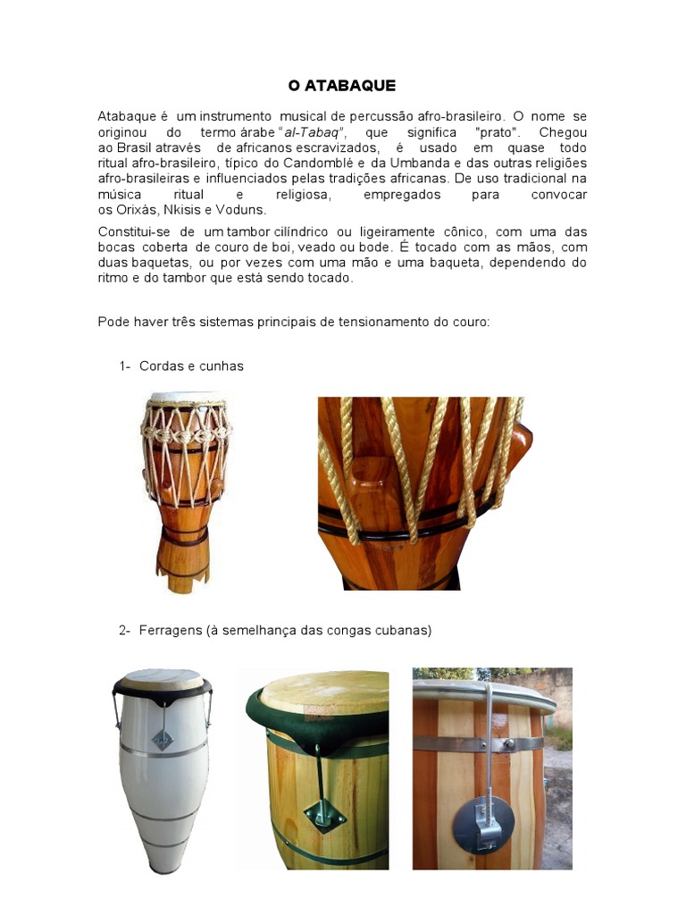 CURSO DE ATABAQUE | PDF