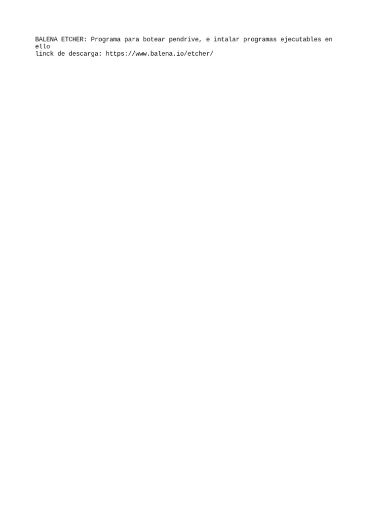 BALENA ETCHER: Programa para Botear Pendrive, e Intalar Programas ...