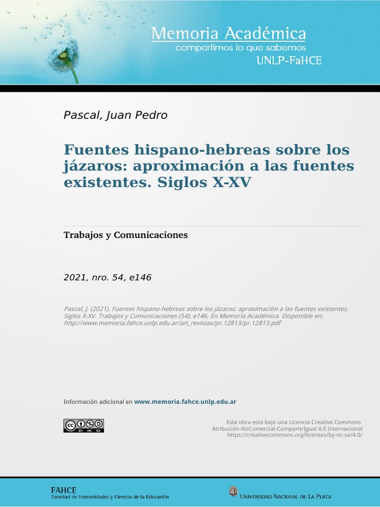 Jázaros Fuentes Hispano-Hebreas | PDF | Judios y judaísmo