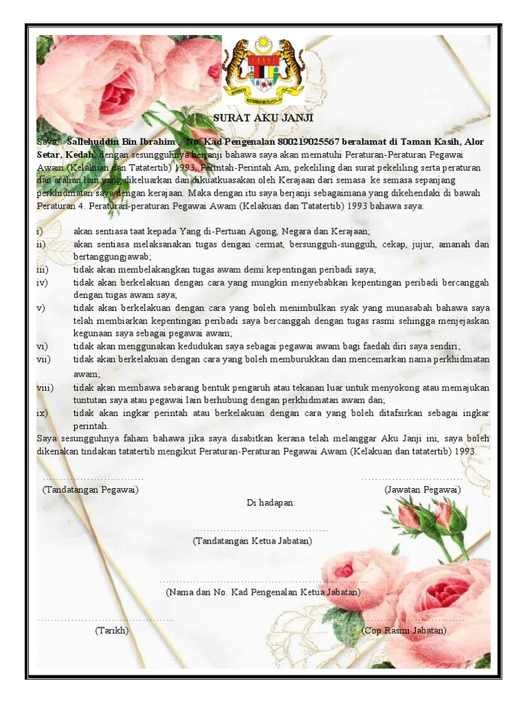 6 - Surat Aku Janji | PDF