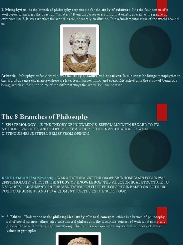 Branches of Philosophy | PDF | Epistemology | Metaphysics