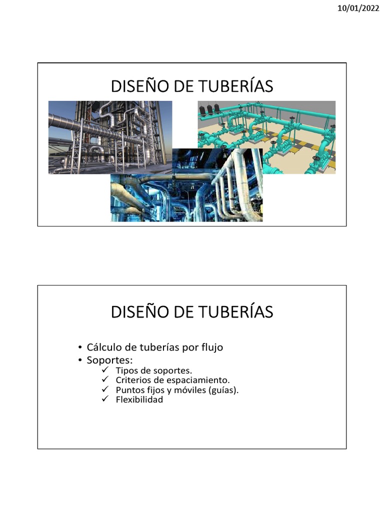 Diseño y Cálculo de Tuberías y Soportes | PDF