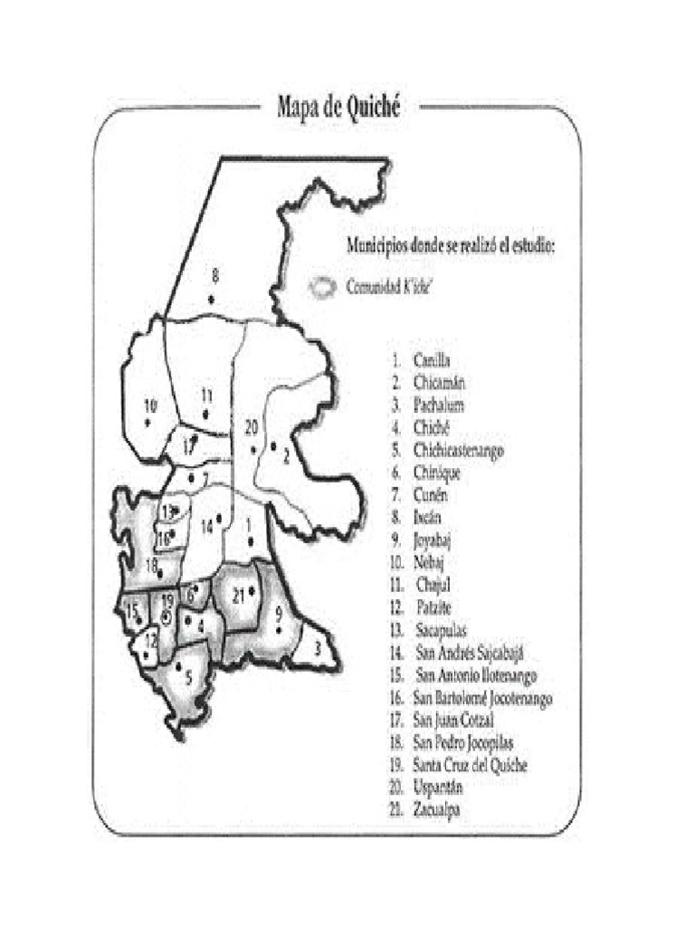 Departamento de Quiché | PDF