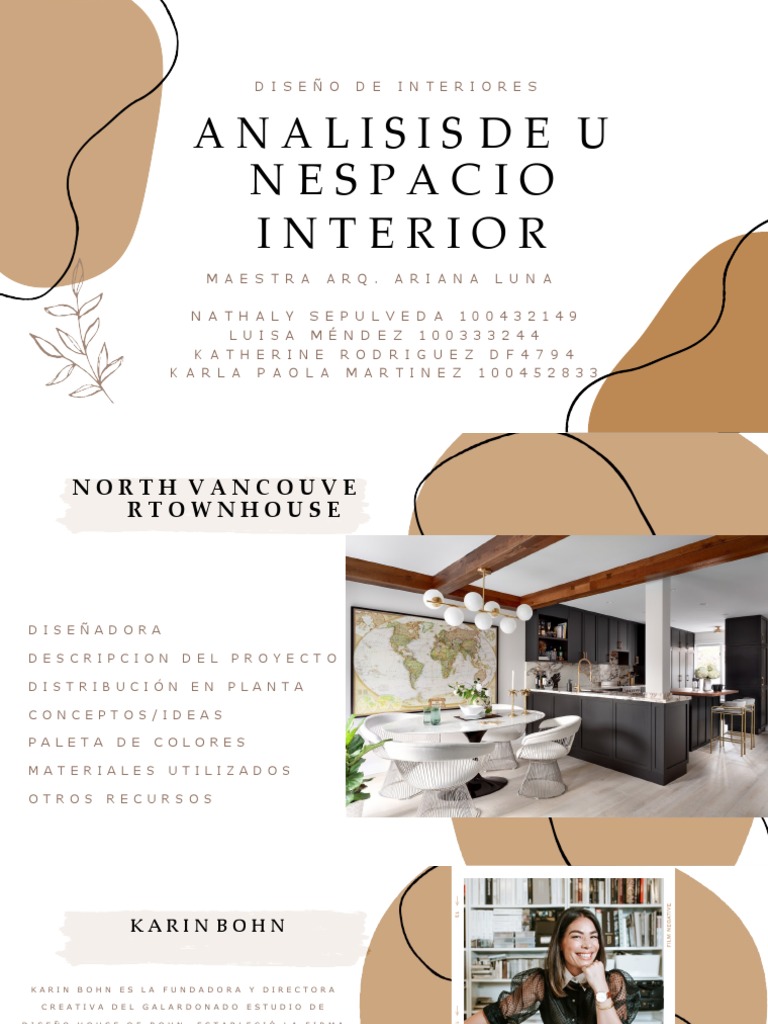 Análisis de Un Espacio Interior | PDF