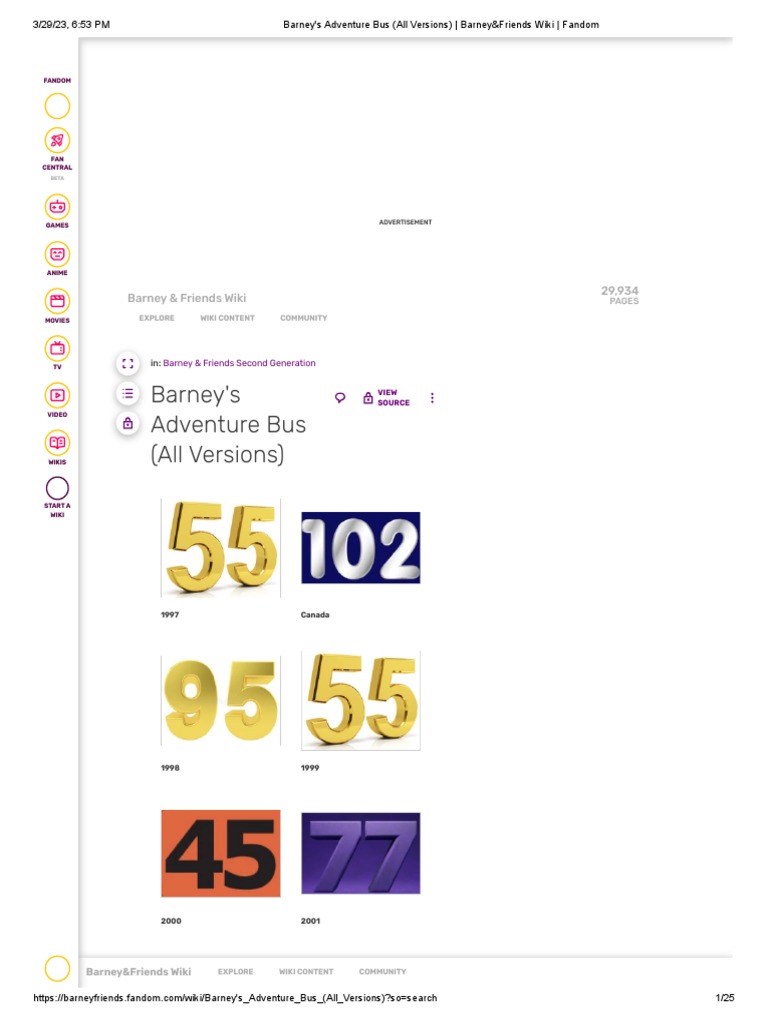 Barney's Adventure Bus (All Versions) - Barney&Friends Wiki - Fandom | PDF