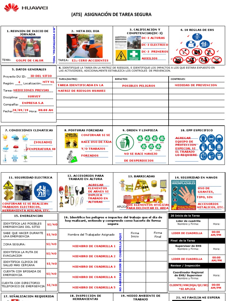 Huawei ATS Template (Ejemplo Llenando) | PDF